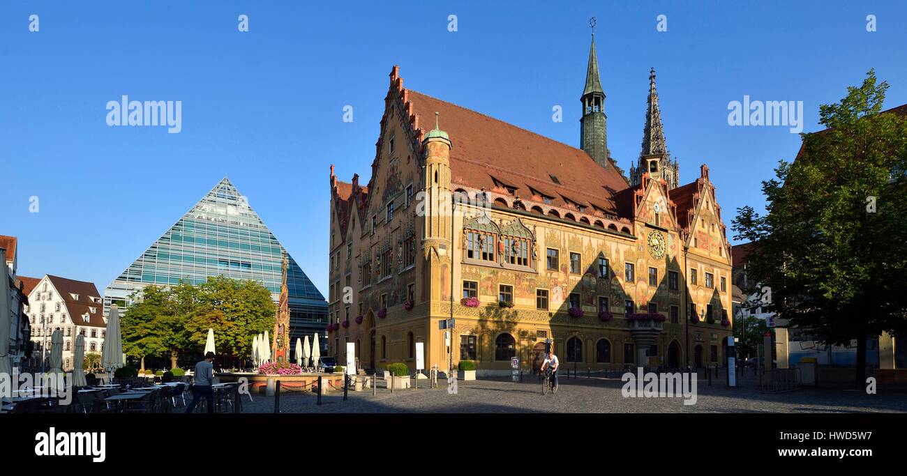 Germany, Bade Wurtemberg, Ulm, Albert Einstein' s birthplace ...