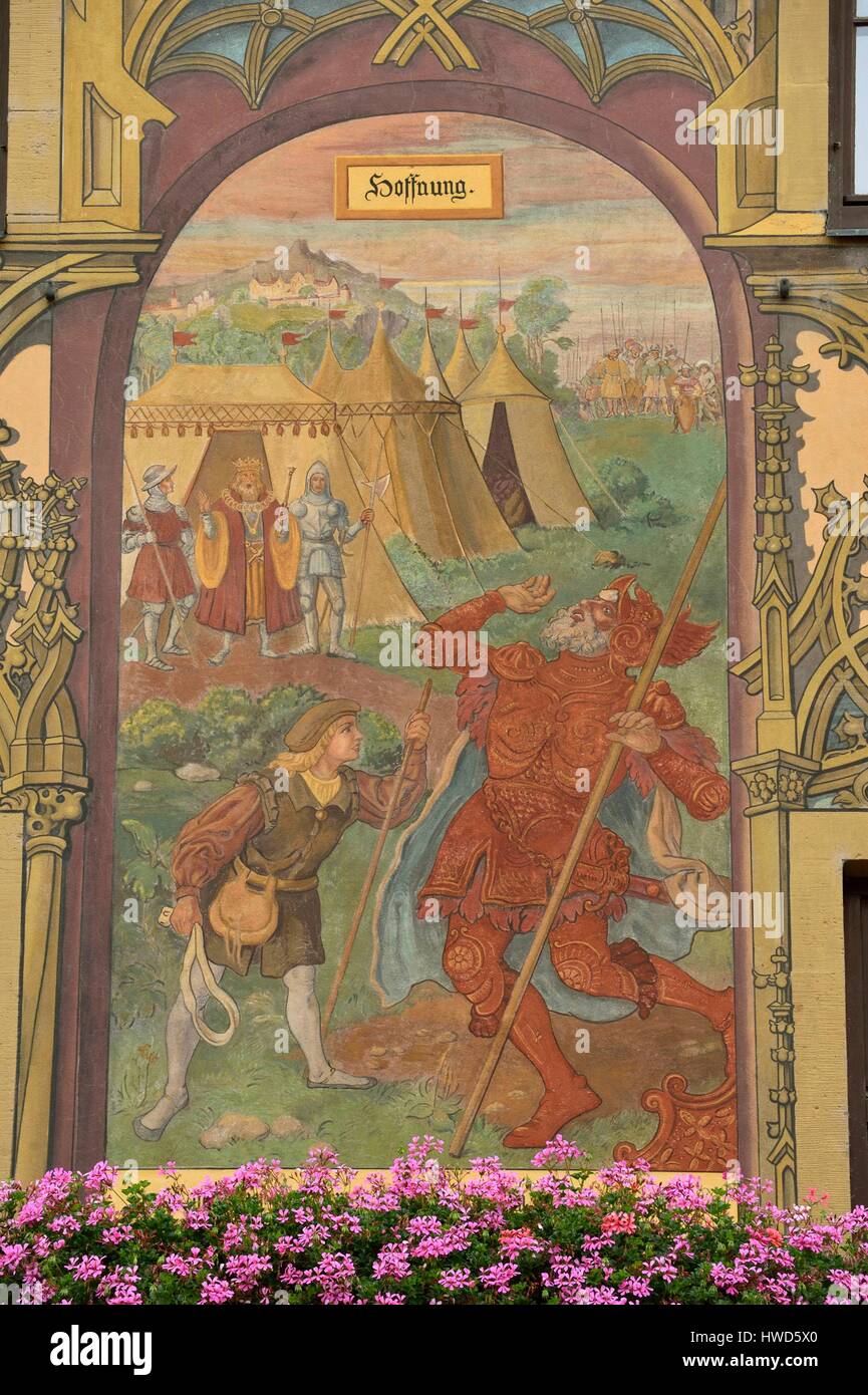 Germany, Bade Wurtemberg, Ulm, Albert Einstein' s birthplace, Rathaus ...