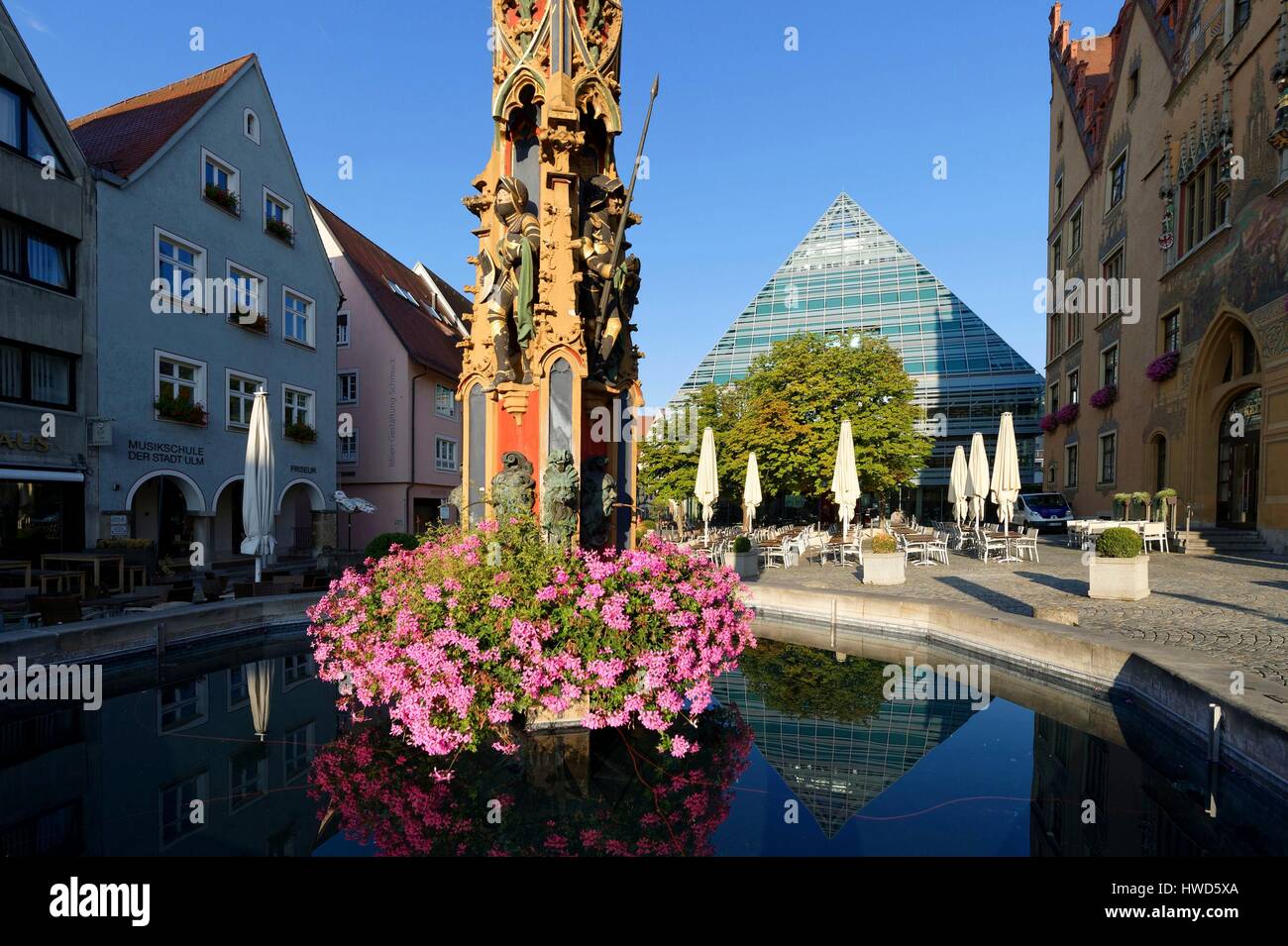 Germany, Bade Wurtemberg, Ulm, Albert Einstein' s birthplace ...