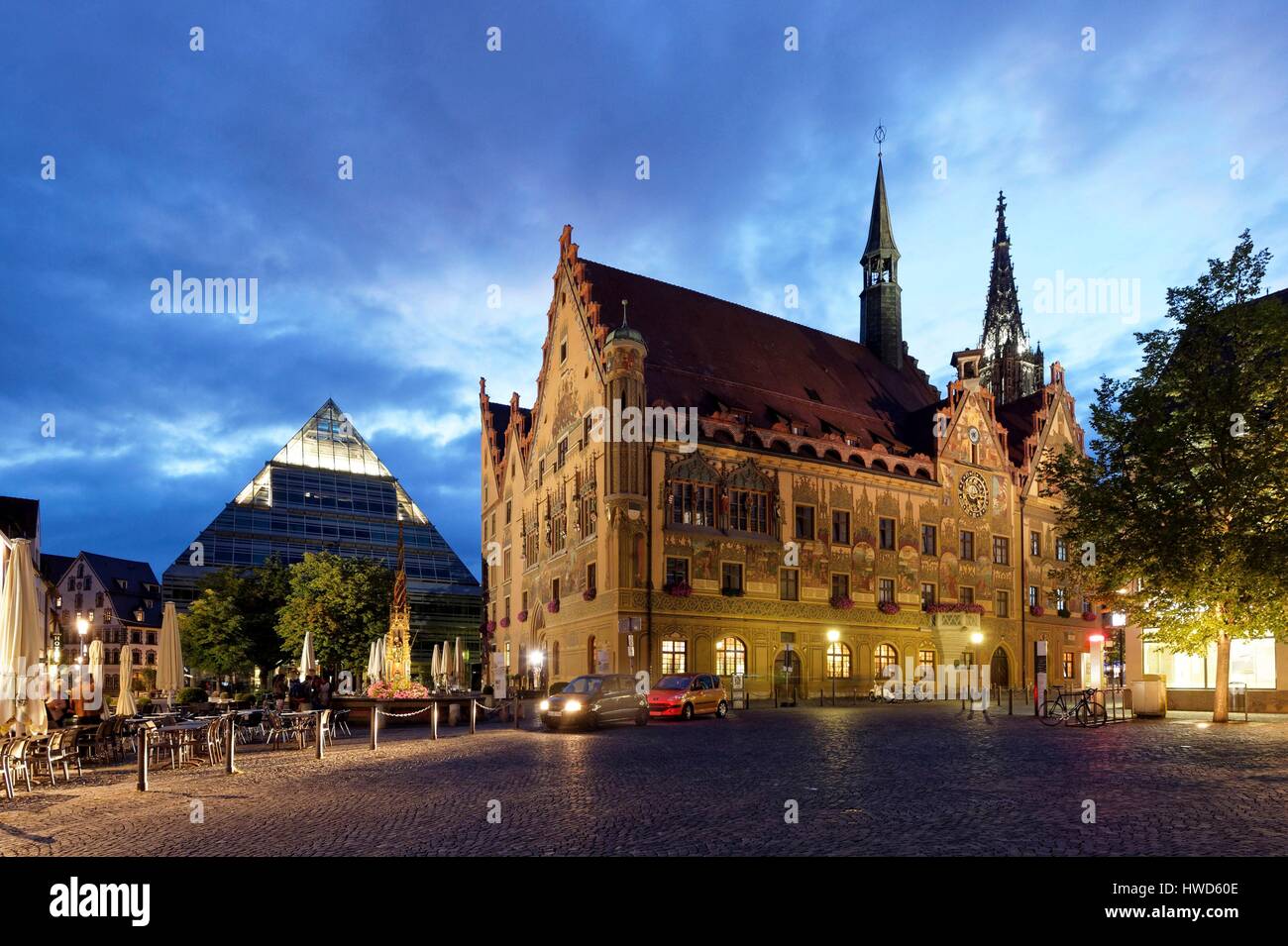 Germany, Bade Wurtemberg, Ulm, Albert Einstein' s birthplace ...