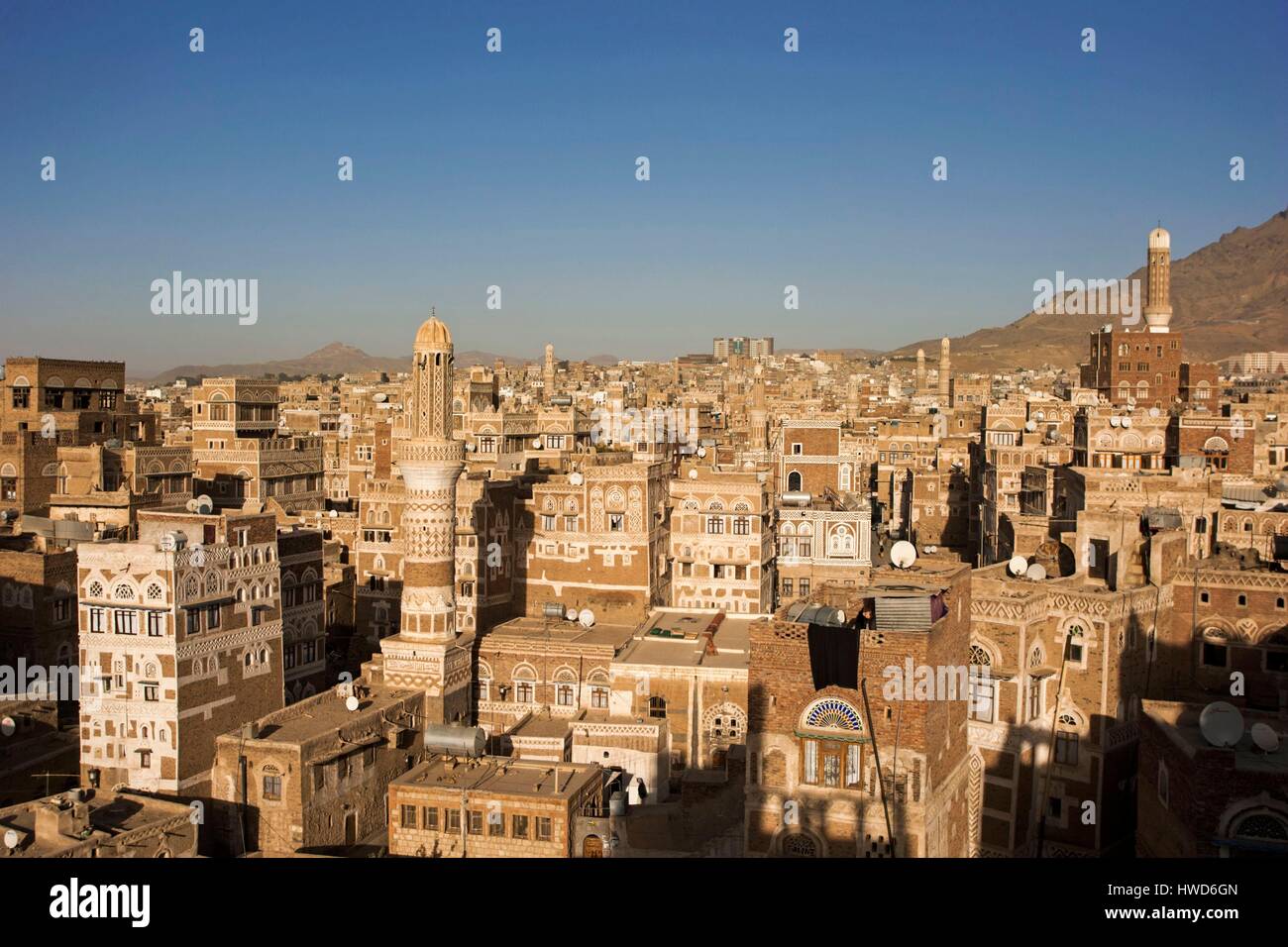 Yemen, Sanaa, Old Town Stock Photo - Alamy