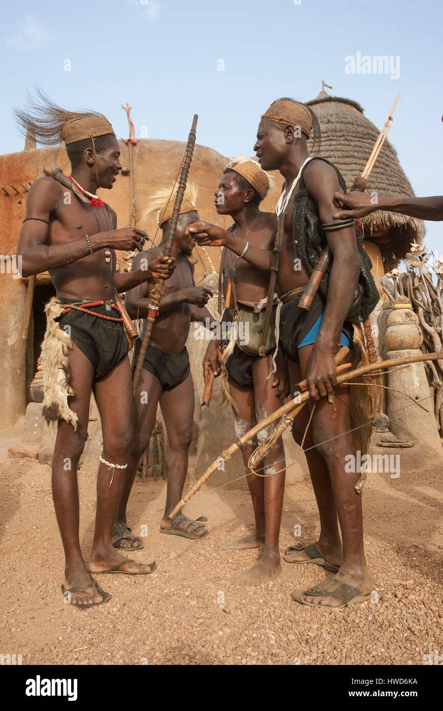 Togo, north region, Men Tamberma Stock Photo - Alamy