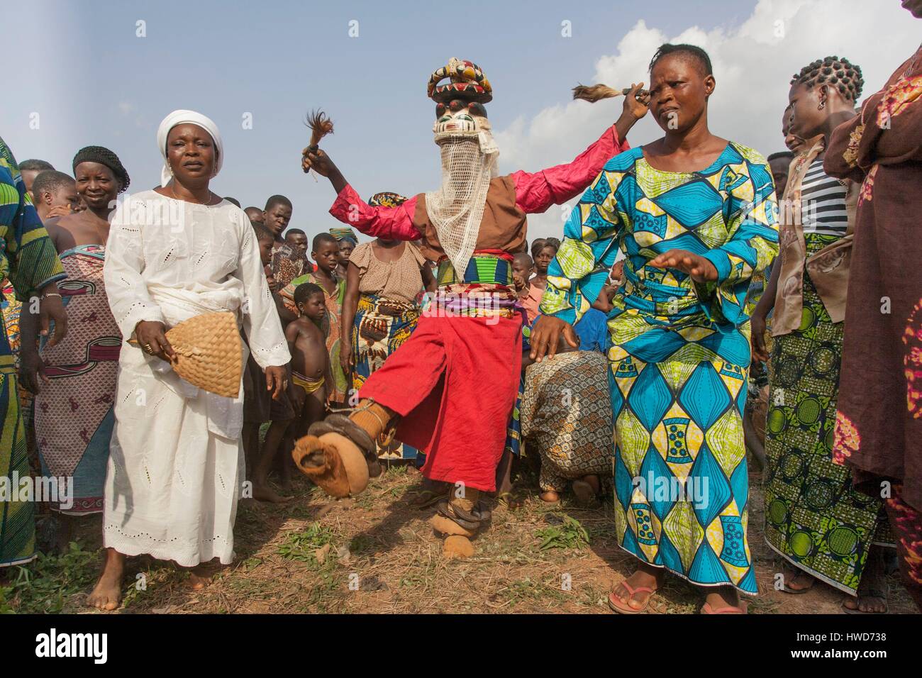 Benin, south-east region, Ketou, masks Gélédé classified as an ...