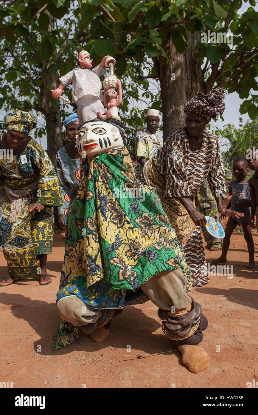 Benin, south-east region, Ketou, masks Gélédé classified as an ...