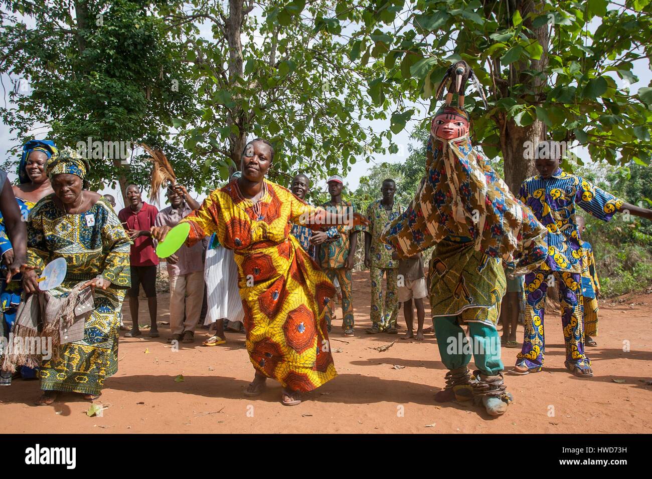 Benin, south-east region, Ketou, masks Gélédé classified as an ...