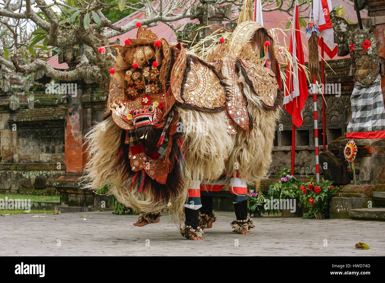 Indonesia, Bali, Barong, the mythical animal representing Good Stock ...