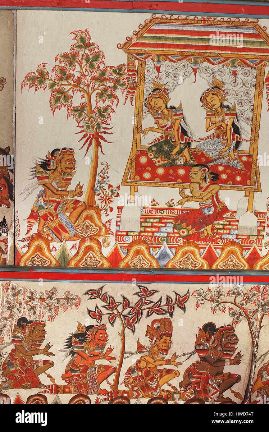 Indonesia, Bali, Floating Palace in Puri Semara Pura in Klungkung ...