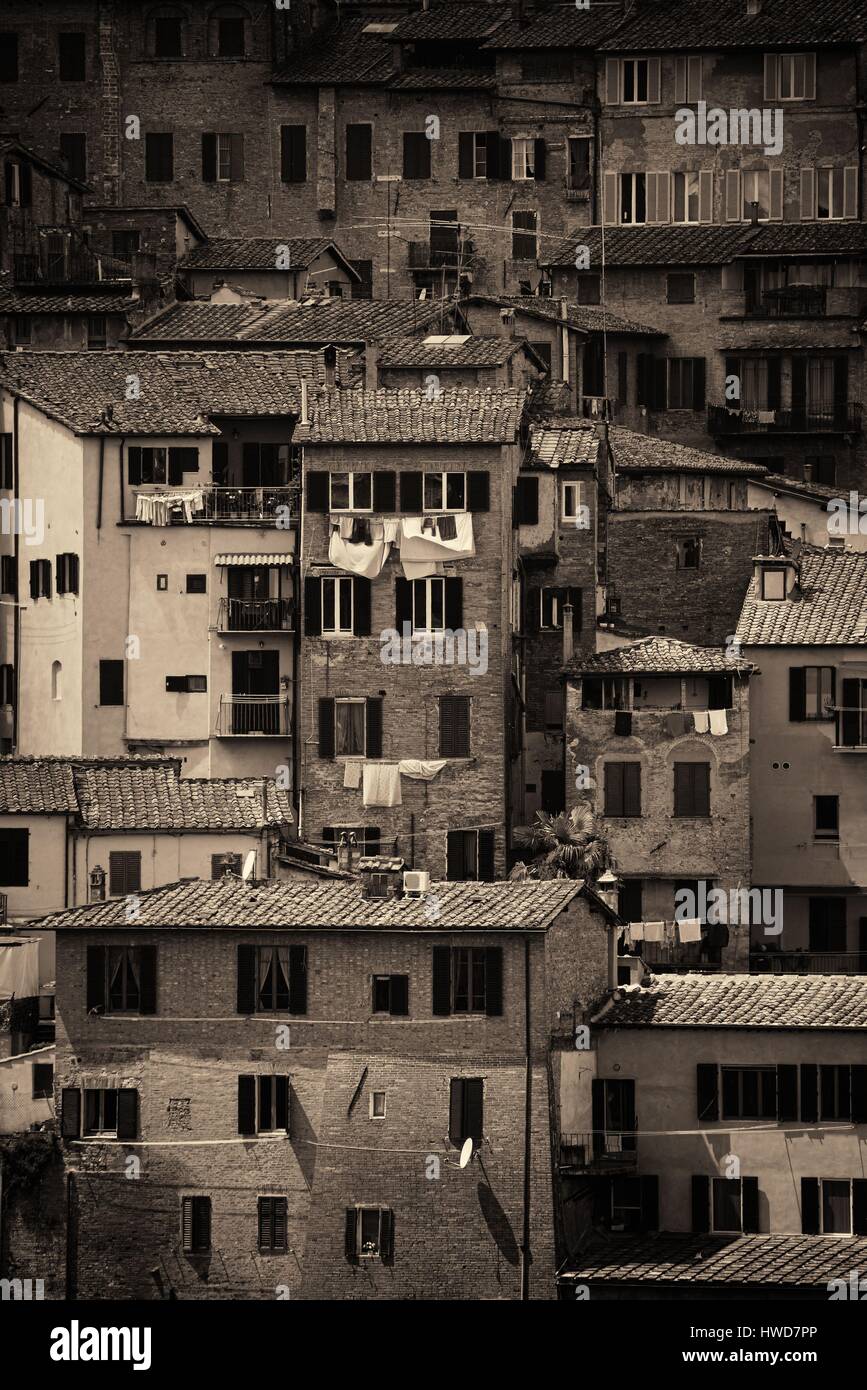 Old building background from Siena, Italy Stock Photo - Alamy
