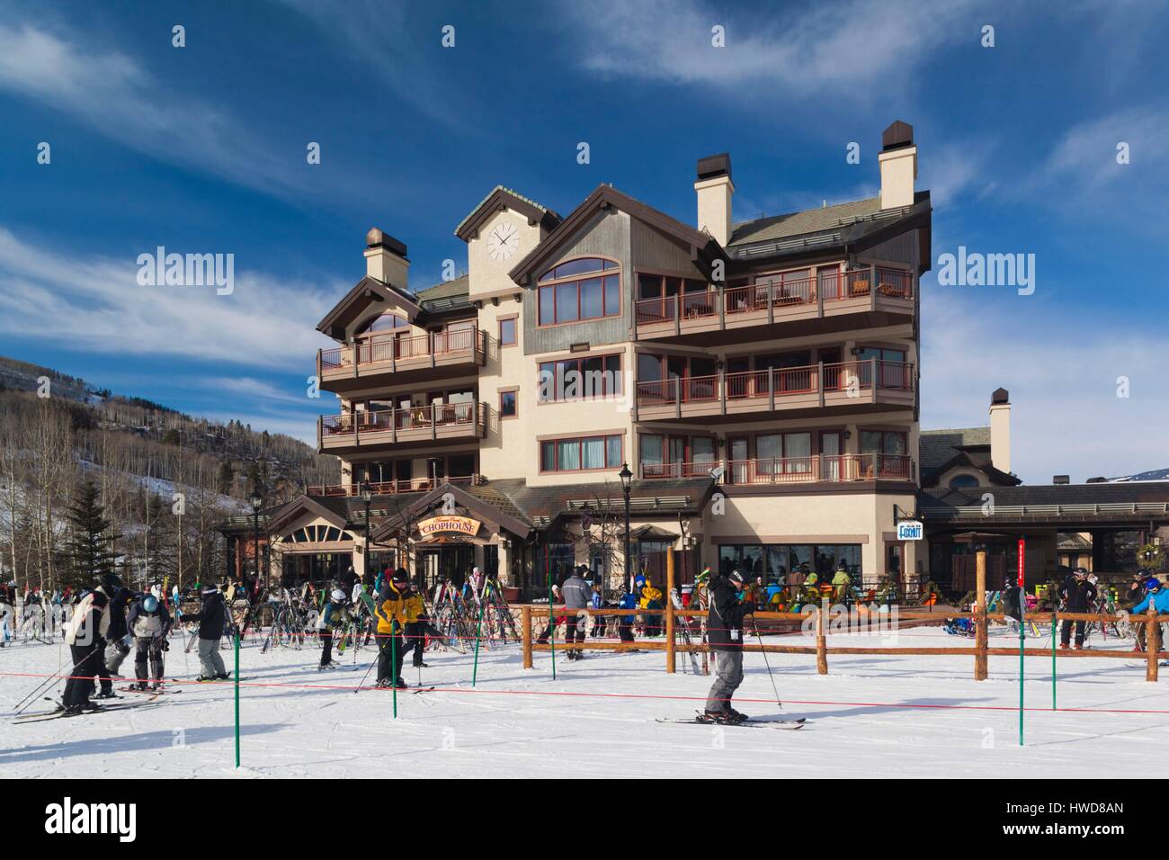 United States, Colorado, Beaver Creek, Beaver Creek Ski Resort Stock ...