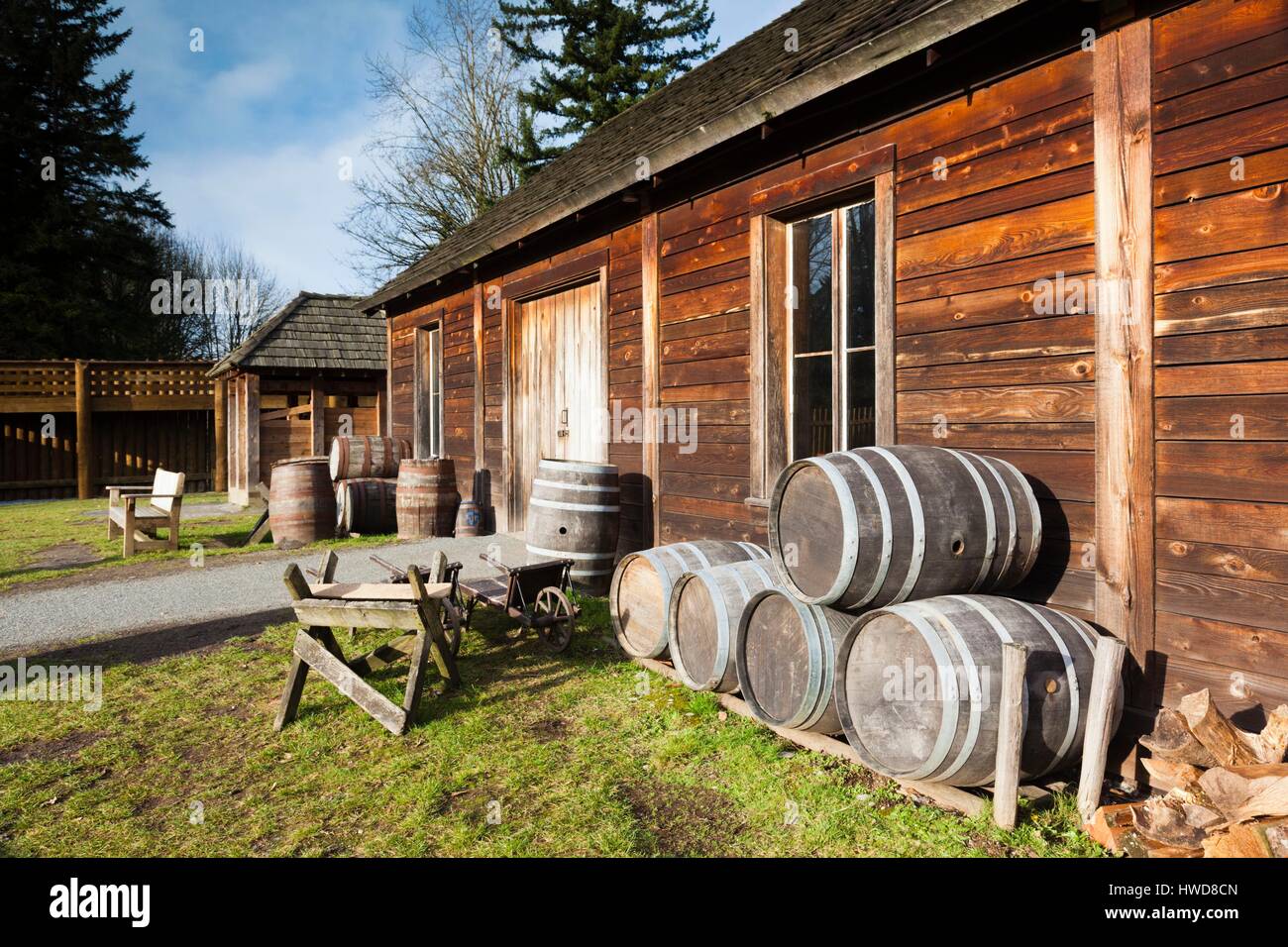 Fort langley national historic site in british columbia hi-res stock ...