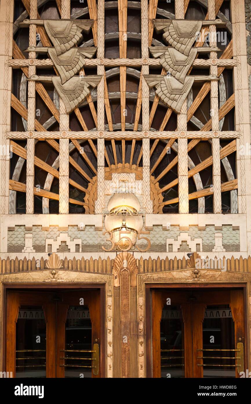 Canada, British Columbia, Vancouver, detail of the Marine Building ...