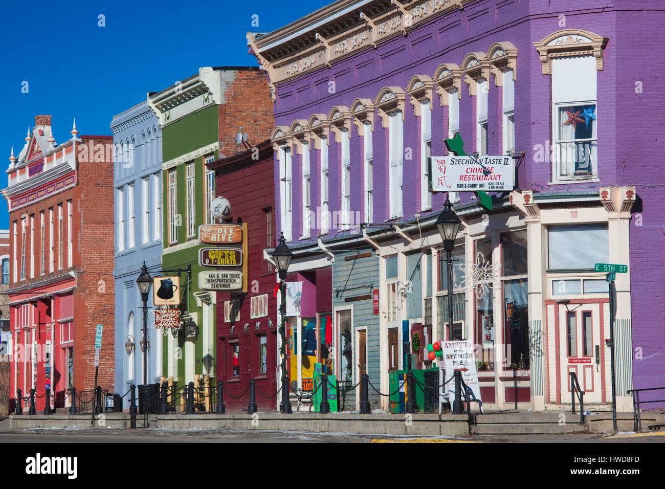 United States, Colorado, Leadville, downtown buildings Stock Photo - Alamy