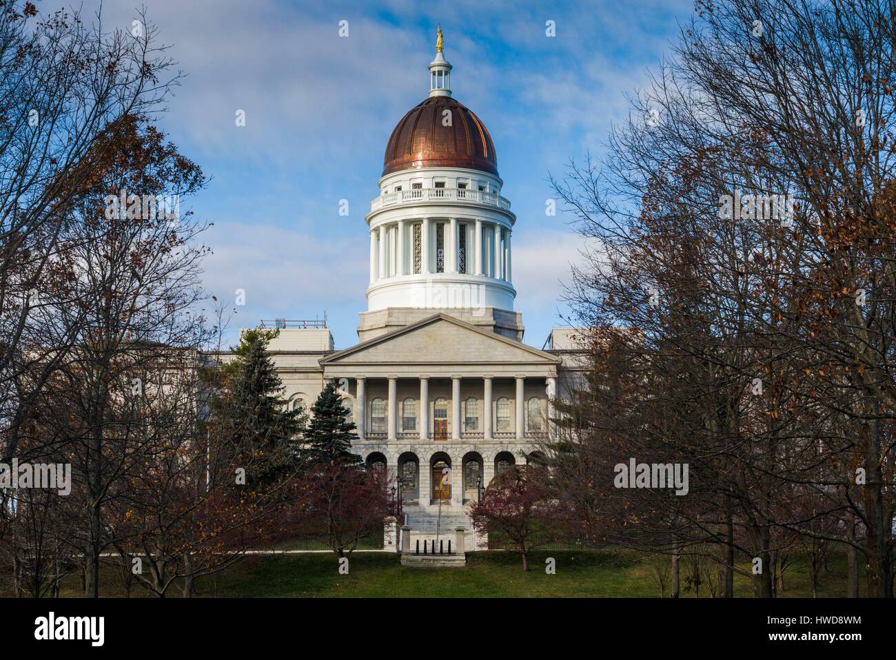 United States, Maine, Augusta, Maine State House, designed by Charles ...