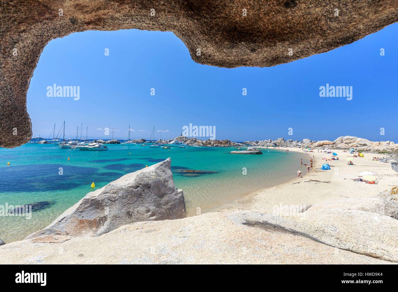 France, Corse du Sud, Bonifacio, Nature reserve of islands Lavezzi ...