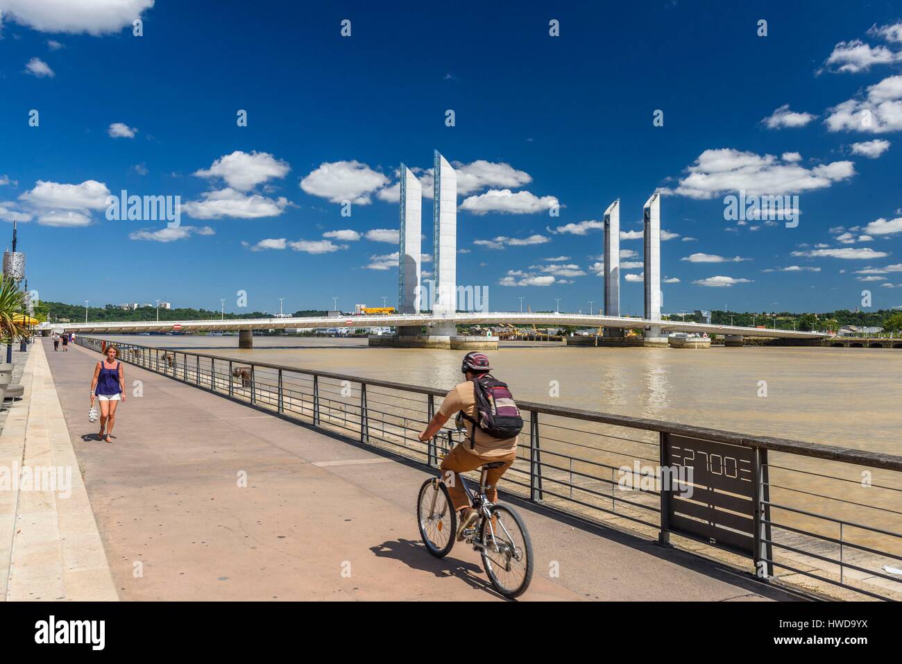 France, Gironde, Bordeaux, area listed as World Heritage by UNESCO ...