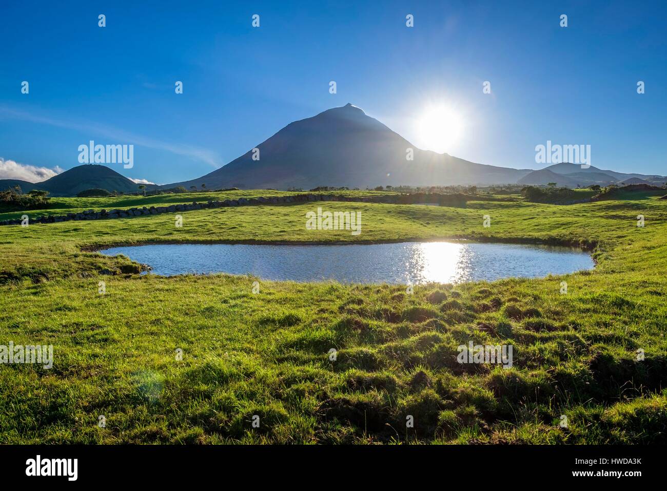 Portugal, Azores archipelago, Pico island, Pico volcano (alt : 2351m ...