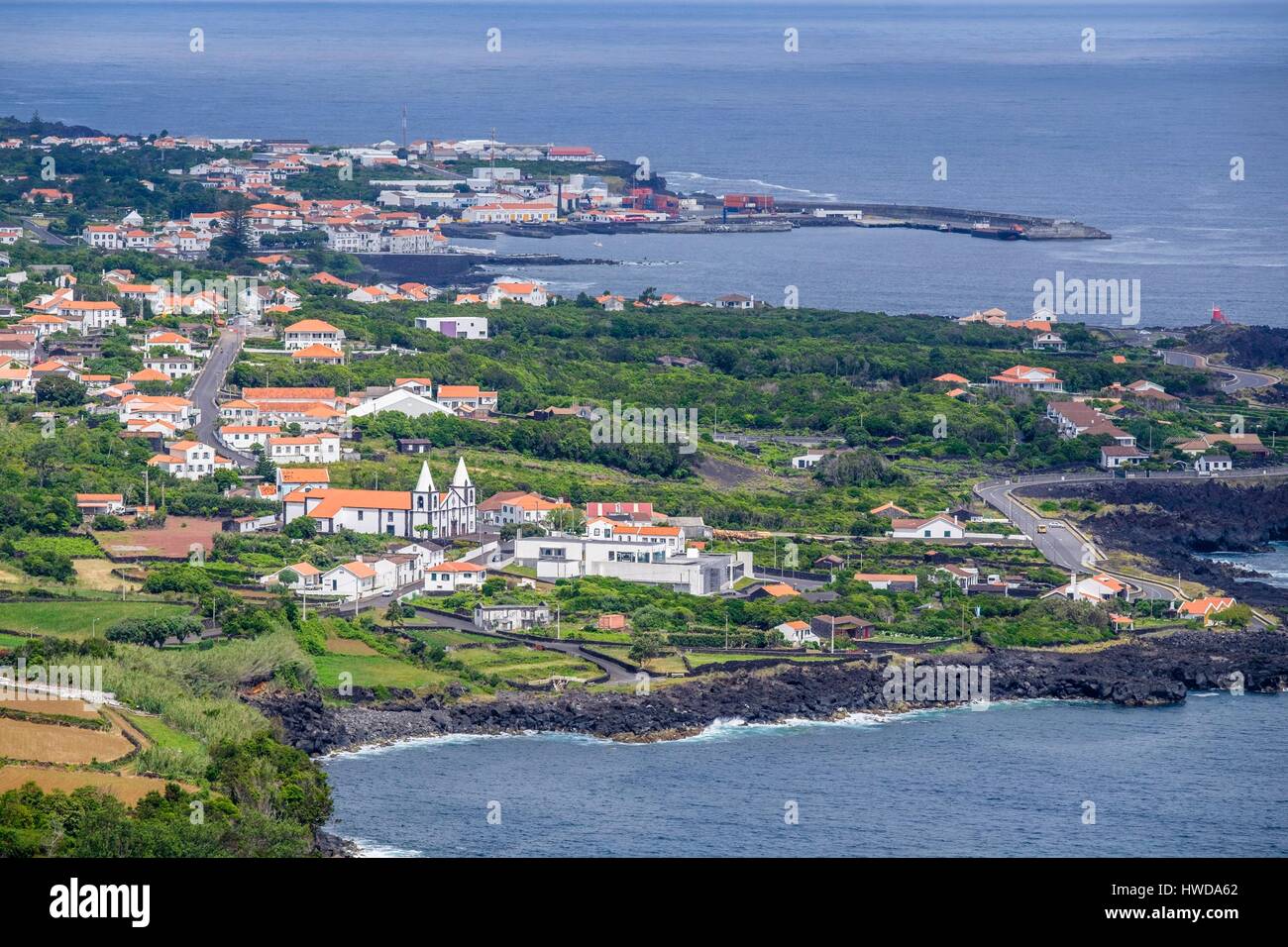 Portugal, Azores archipelago, Pico island, Sao Roque do Pico Stock ...