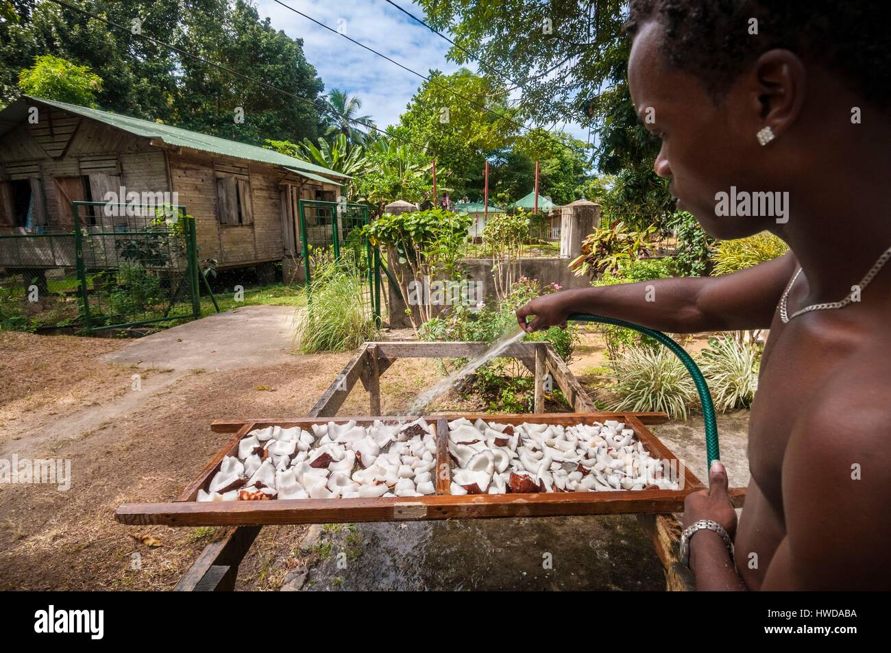 Seychelles mahé island craft village hi-res stock photography and ...