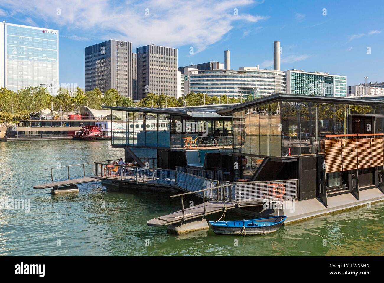 France, Paris, the OFF hotel, first hotel floating on the Seine ...