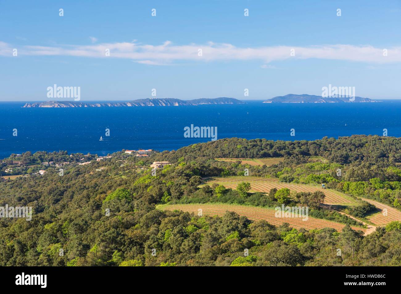 France, Var, Iles d'Hyeres, Parc National de Port Cros (National park ...