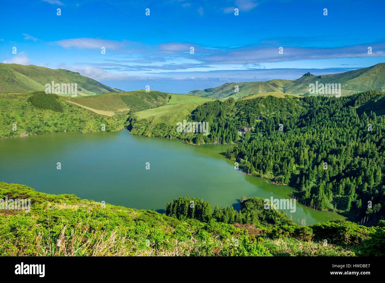 Portugal, Azores archipelago, Flores island, Caldeiras Funda e Rasa ...