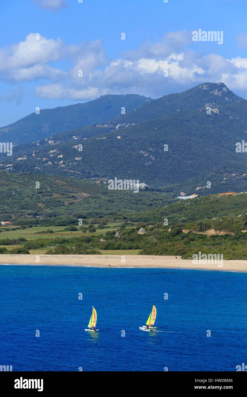 France, Corse du Sud, Propriano, Portigliolo beach Stock Photo - Alamy
