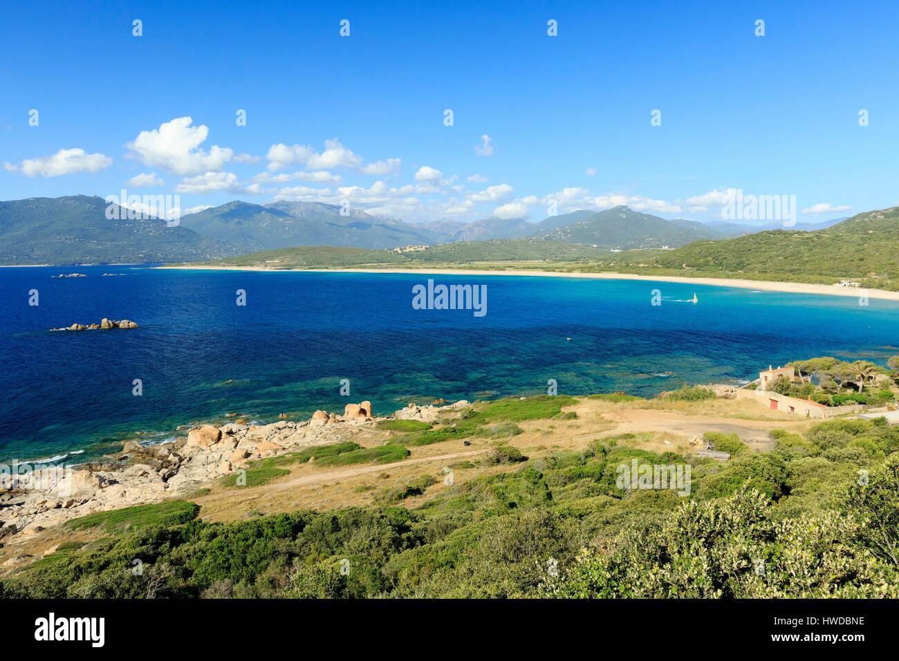 France, Corse du Sud, Propriano, Portigliolo beach Stock Photo - Alamy