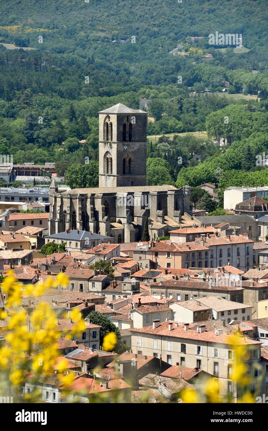 France, Herault, Lodeve, St Fulcran cathedral Stock Photo - Alamy