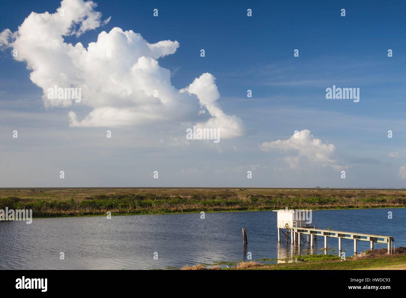 United States, Florida, Bean City, view of Lake Okeechobee Stock Photo ...