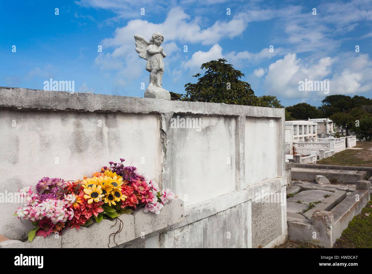 United States, Florida, Florida Keys, Key West, Key West Cemetery Stock ...
