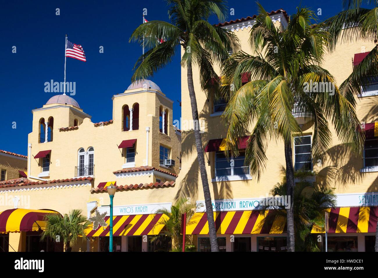 United States, Florida, Delray Beach, Colony Hotel and Cabana Club ...