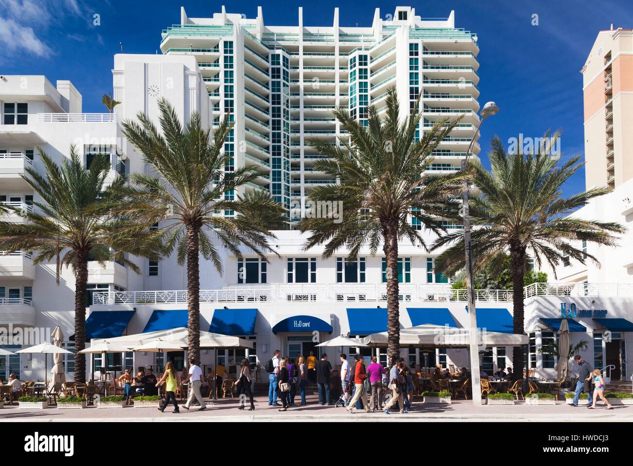 United States, Florida, Fort Lauderdale, Fort Lauderdale Beach, high ...