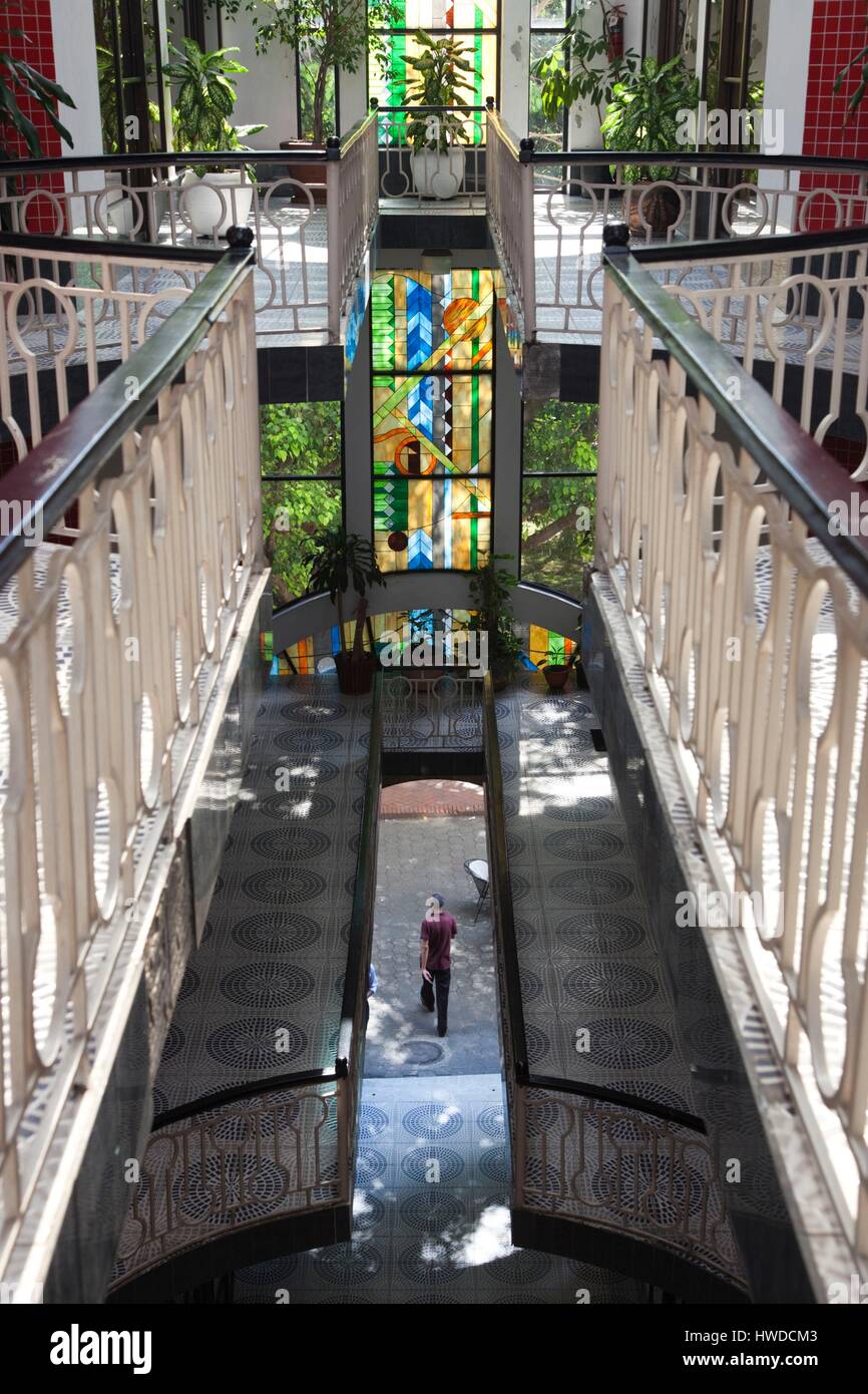 Dominican Republic, Santo Domingo, Zona Colonial, building interior ...