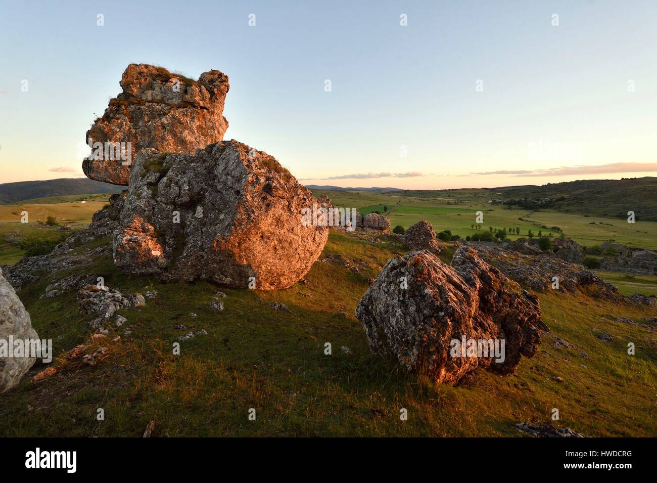 France, Lozere, the Causses and the Cevennes, Mediterranean agro ...