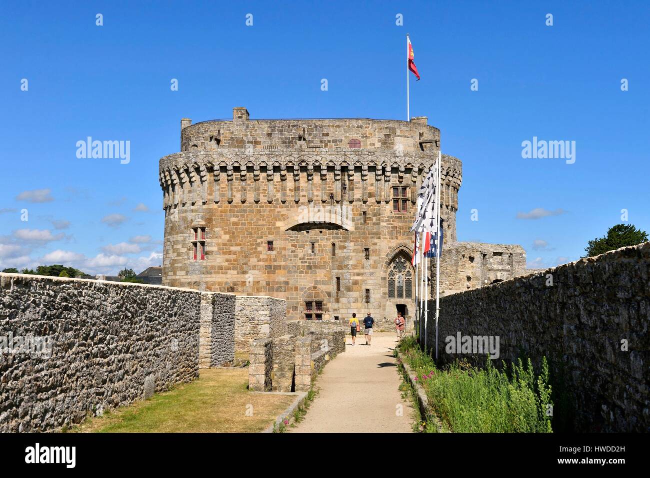 France, Cotes d'Armor, Dinan, the medieval castle, keep of the Duchess ...