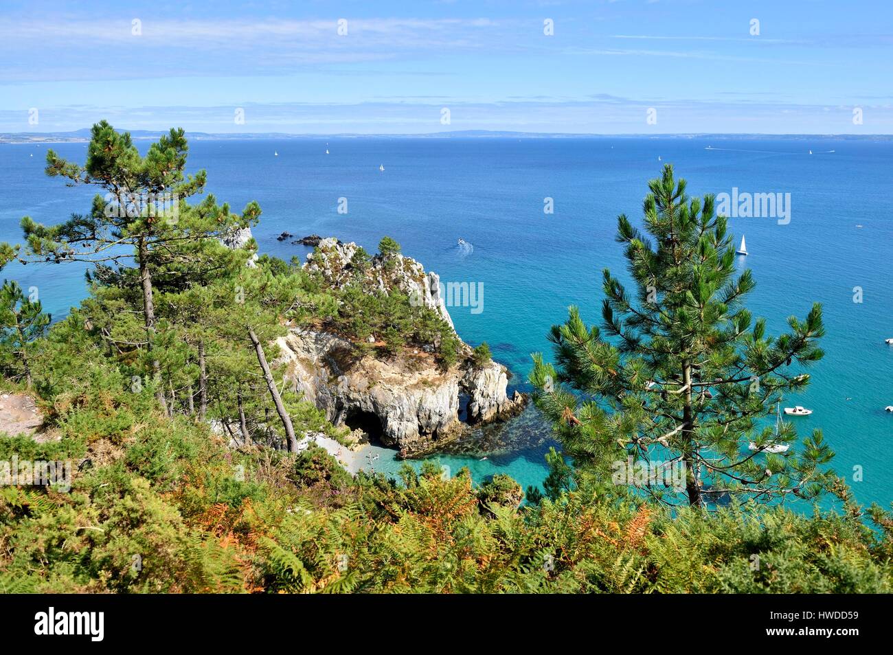 France, Finistere, Iroise Sea, Parc Naturel Regional d'Armorique ...