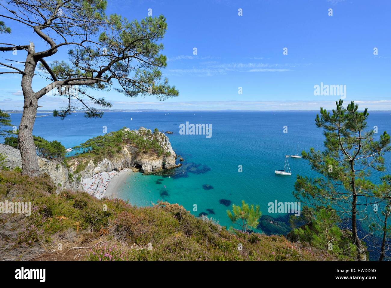 France, Finistere, Iroise Sea, Parc Naturel Regional d'Armorique ...