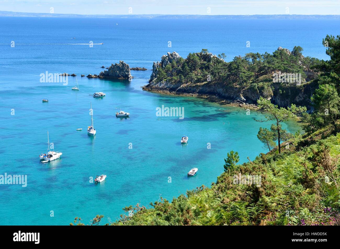 France, Finistere, Iroise Sea, Parc Naturel Regional d'Armorique ...