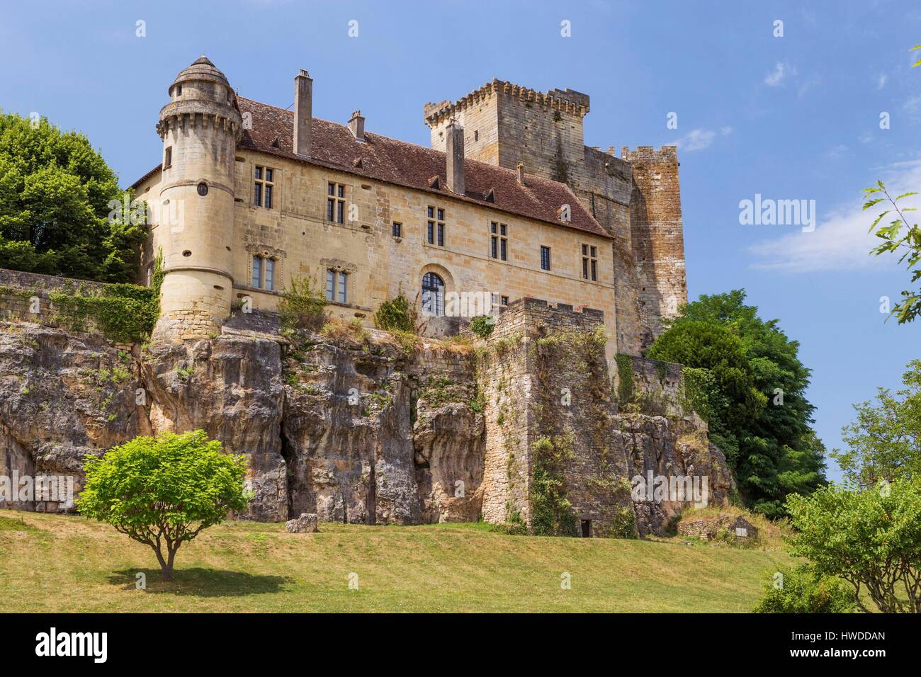 France, Dordogne, Perigord Vert, Excideuil, castle Stock Photo - Alamy