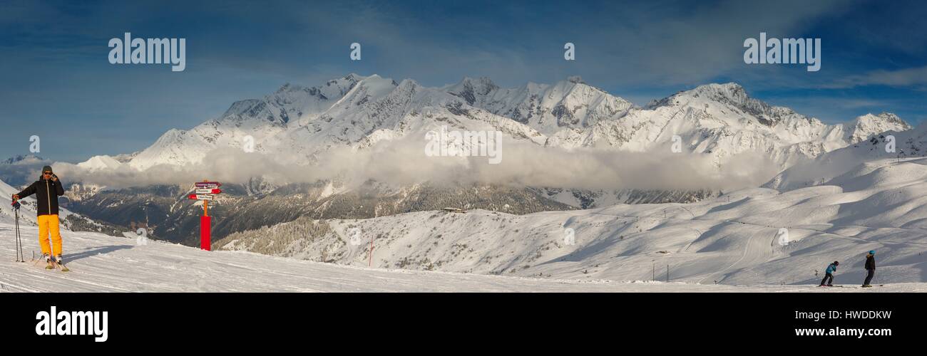 Les contamines france ski resort hi-res stock photography and images ...