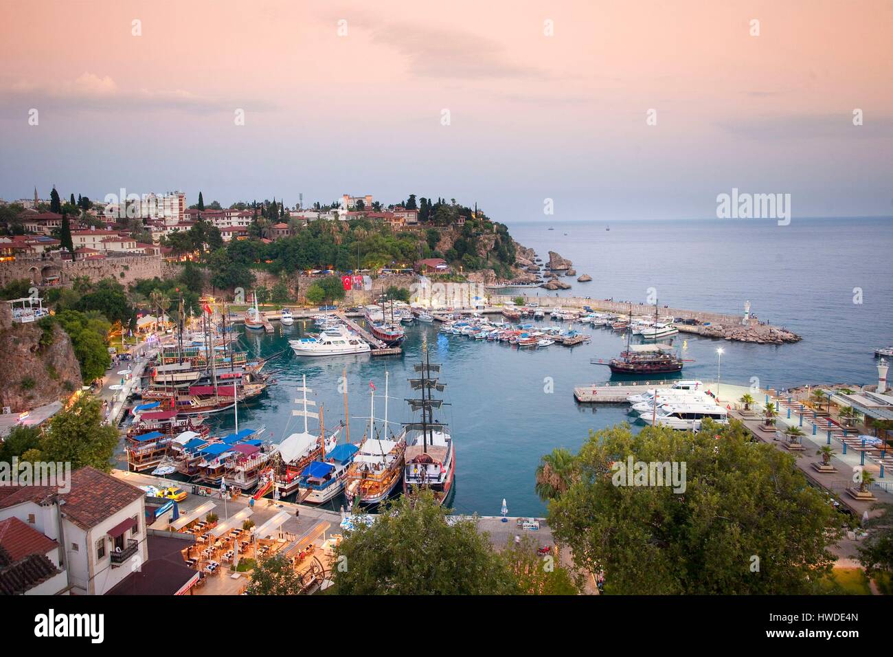Turkey, Mediterranean Region, Antalya, Kaleiçi neighborhood, The ...