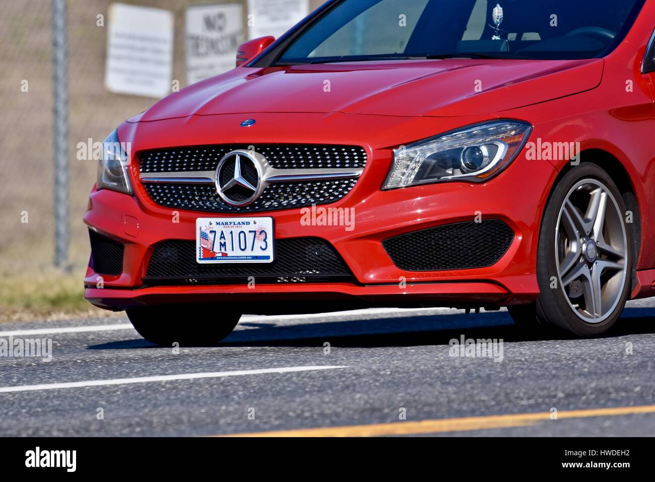 Mercedes Red Car Images