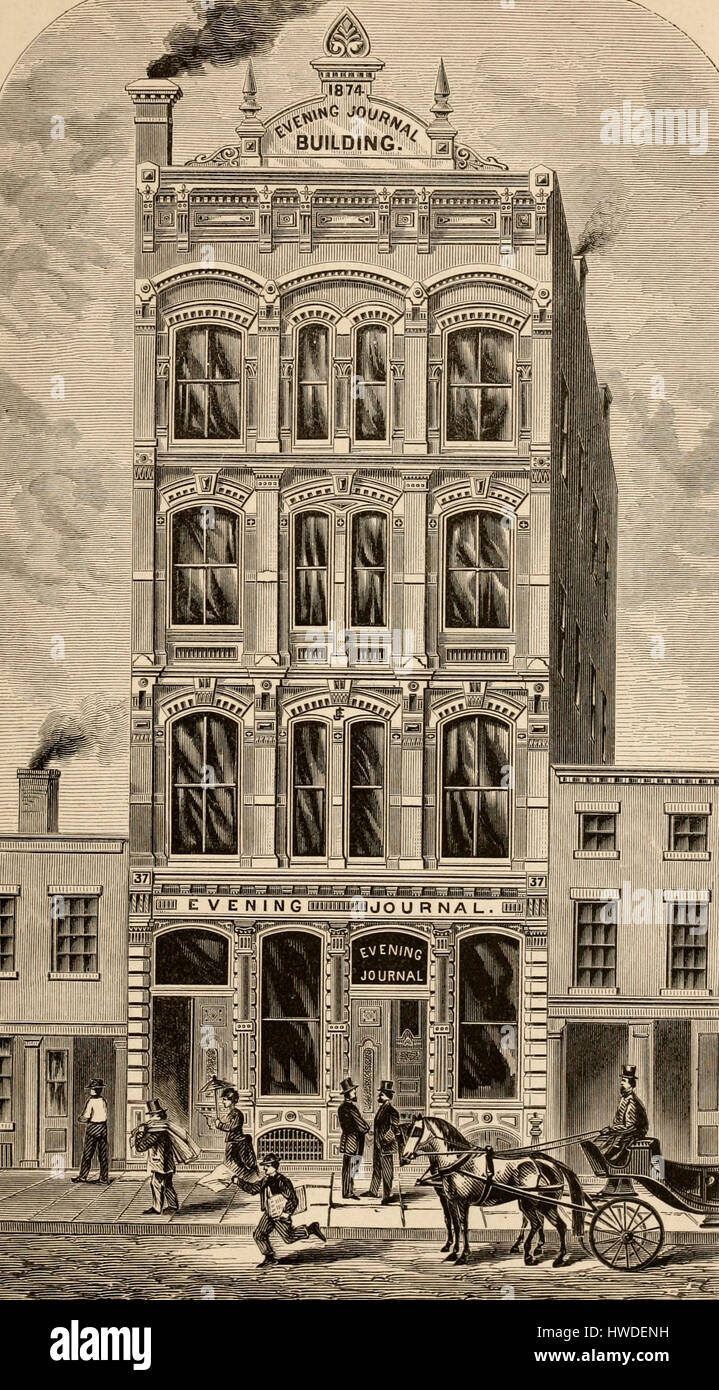 Evening Journal Building, 1874, Jersey City, New Jersey Stock Photo - Alamy