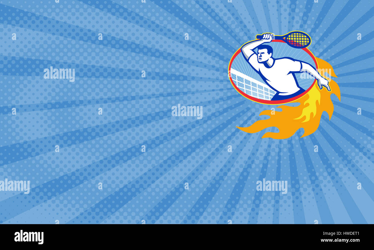 Fiery tennis club business card hi-res stock photography and images - Alamy