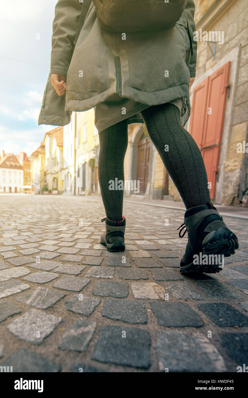 Low people walking street city motion hi-res stock photography and ...