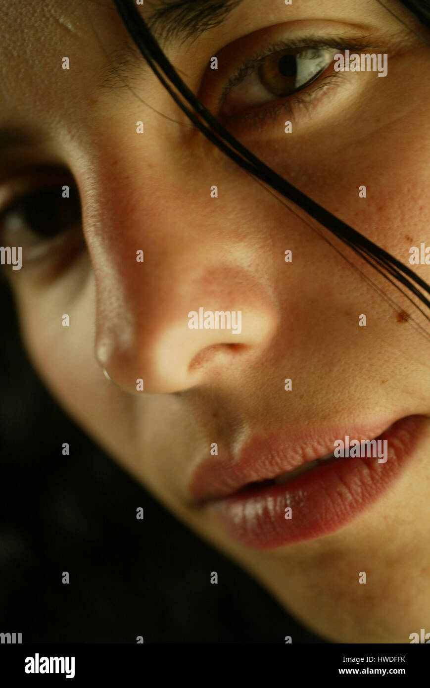 Model at work Stock Photo - Alamy