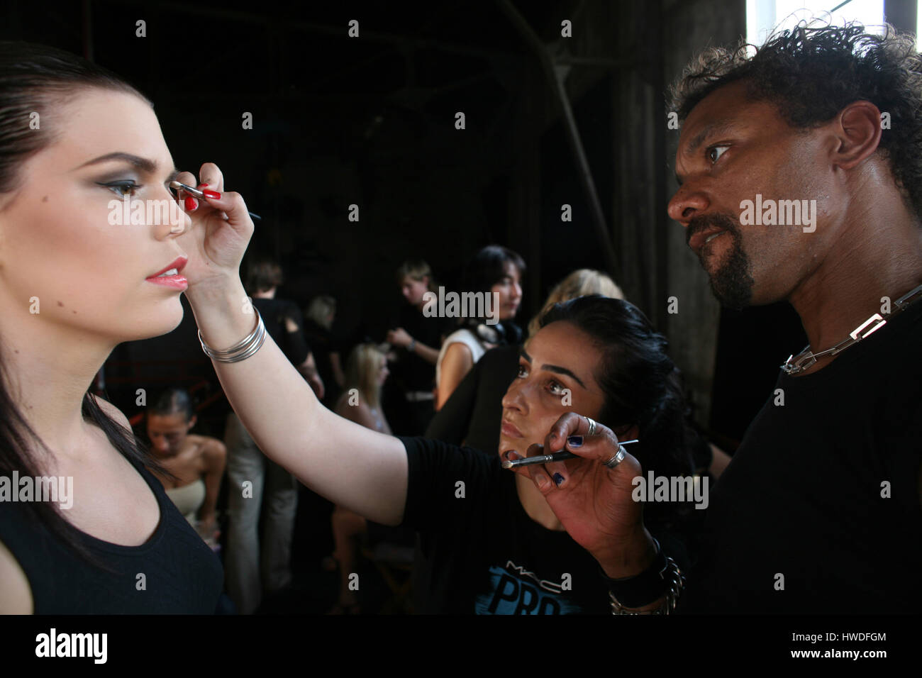 Fashion models at work Stock Photo - Alamy