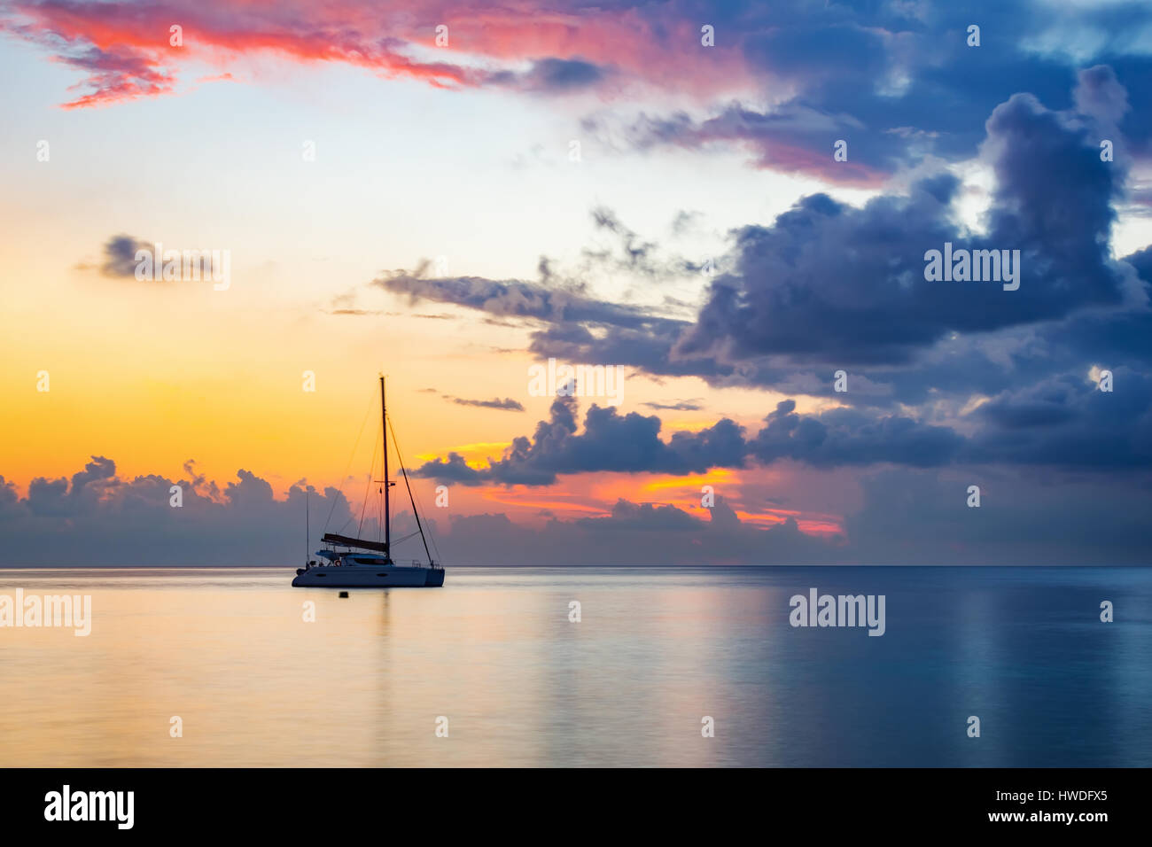 Sunrise over ocean Stock Photo - Alamy