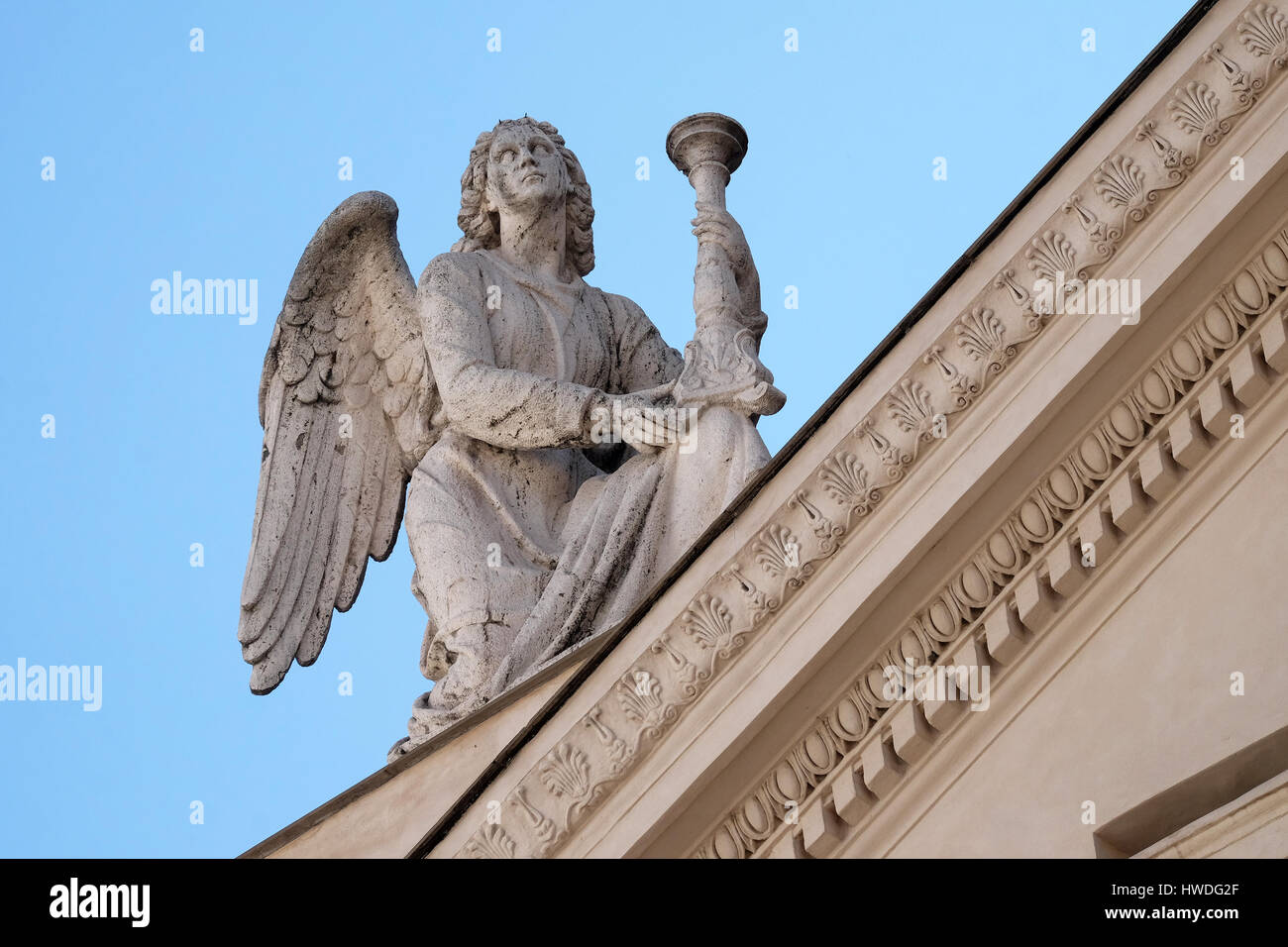 Angel, San Rocco church dedicated to Saint Roch. Founded in 1499 by ...