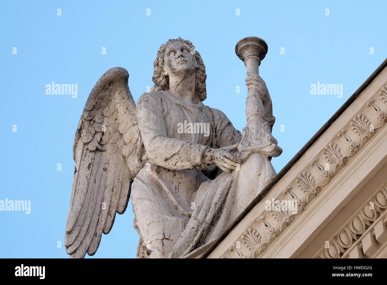 Angel, San Rocco church dedicated to Saint Roch. Founded in 1499 by ...
